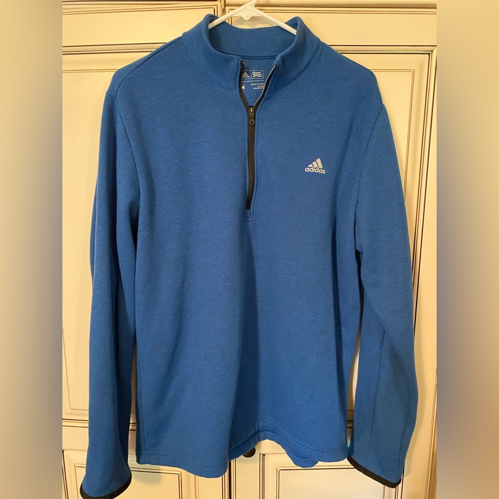 Men’s Adidas Golf Blue Quarter Zip - Gem